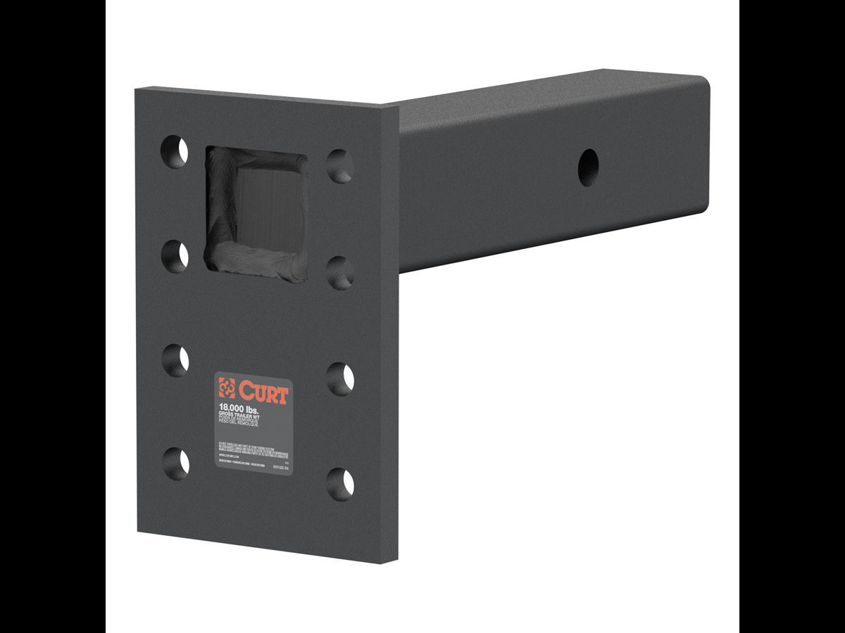 DSI Automotive - Curt Adjustable Pintle Mount - Powder Coat Finish ...