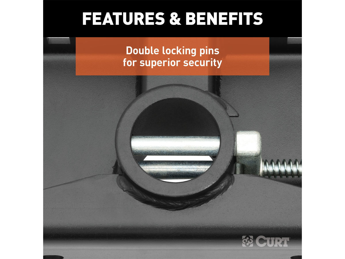 DSI Automotive - Curt Double Lock Gooseneck Extension Ball ...