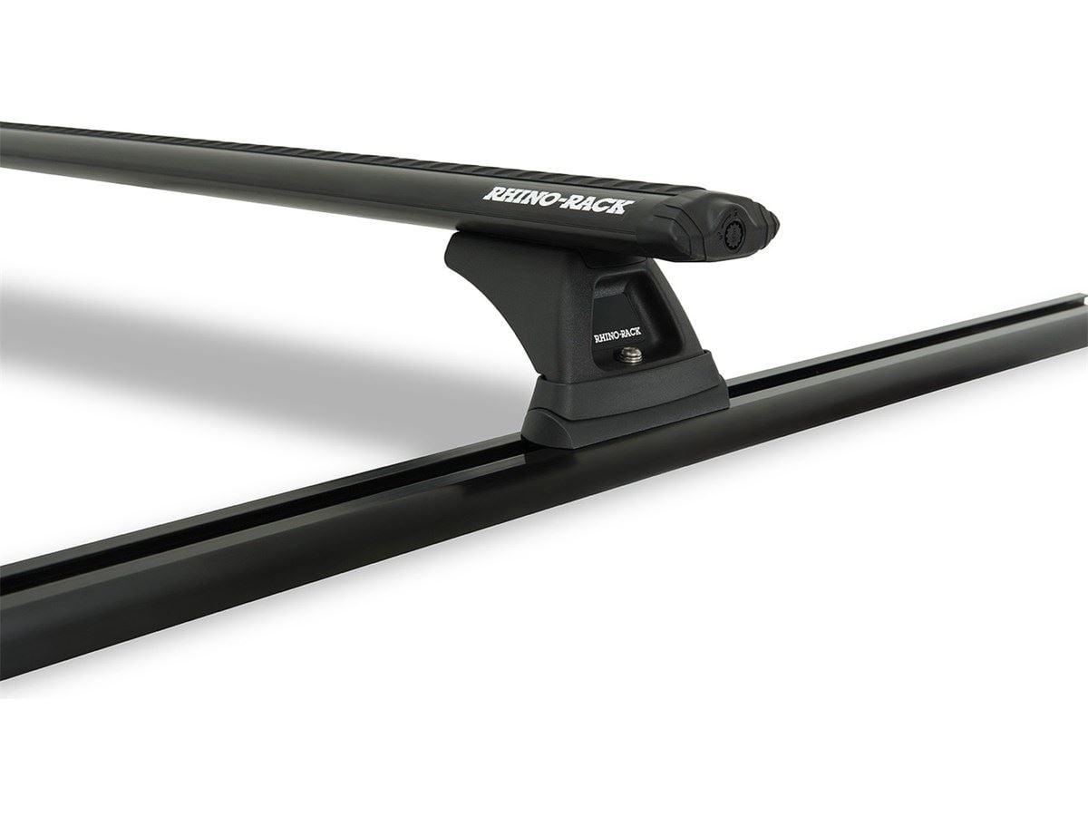 Rhino-Rack Cap Topper Roof Rack - Track Mount - w/59" Black Aero Bar ...