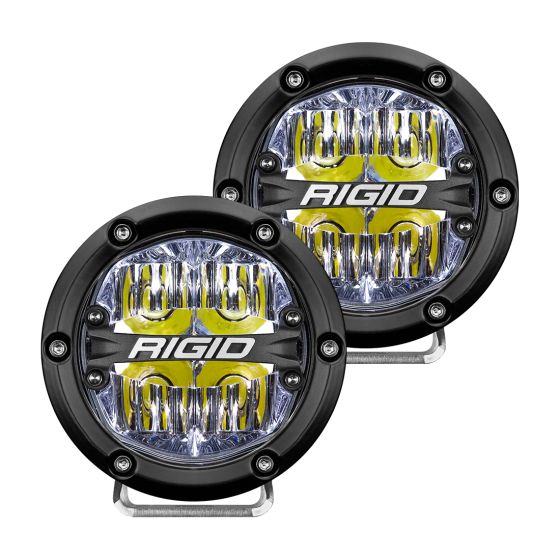 RIGID 360-Series 4" Round LED Off-Road Light - Drive Beam - White ...