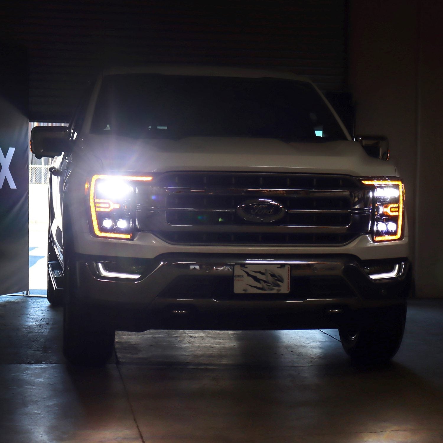 AlphaRex NOVA-Series LED Projector Headlights - Black - SharpTruck.com