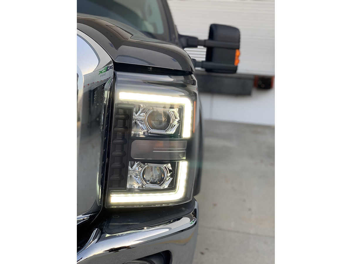 AlphaRex LUXX-Series LED Projector Headlights - Alpha Black - 880143 ...