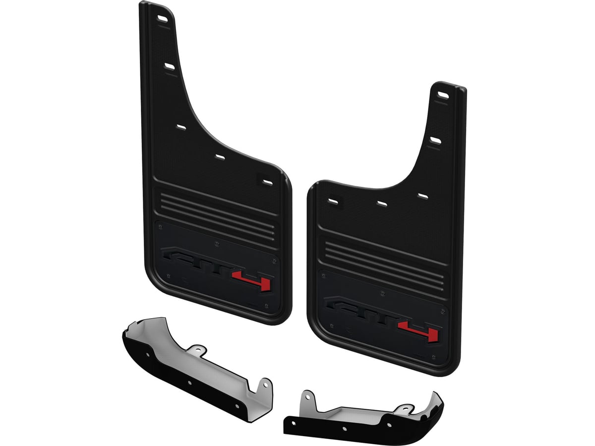 Truck Hardware Gatorback Black Anodized "AT4" Logo Mud Flaps & Caps ...