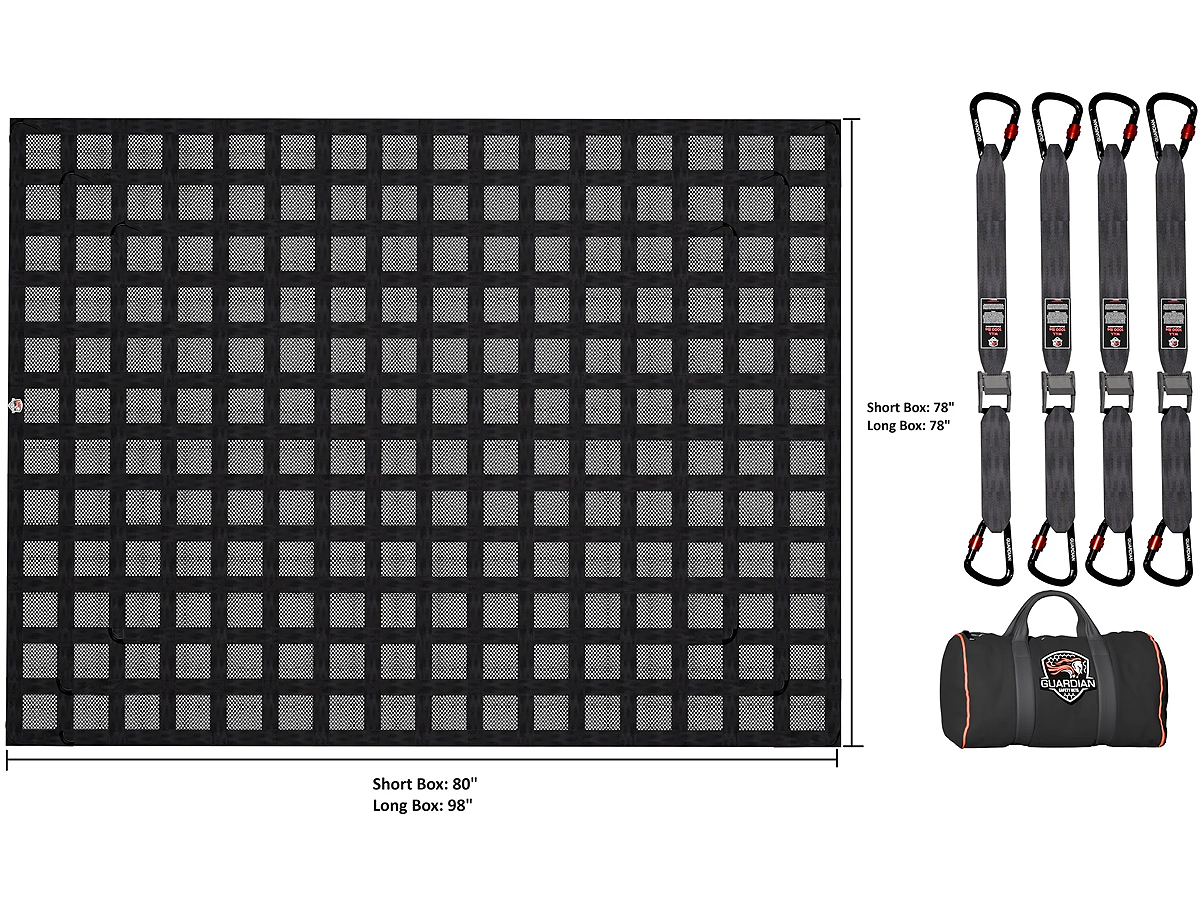 Guardian Safety Cargo Net - Short Box Trucks - 74" x 80" - SharpTruck.com