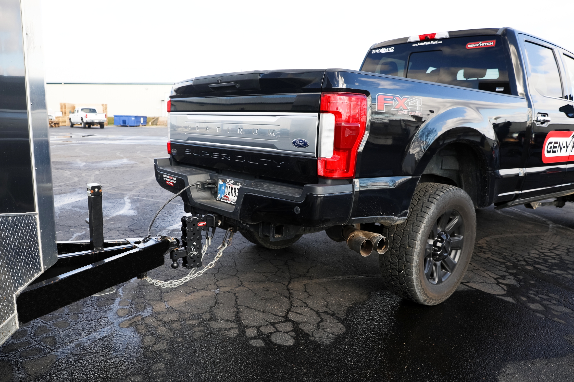 Gen-Y PHANTOM-X 2.5" Solid Shank 5" Drop 1.6K TW 16K Hitch & GH-051 ...