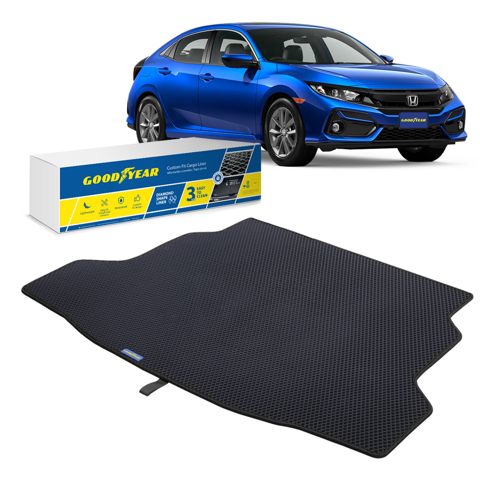 Goodyear Custom Fit Cargo Liner - Black - GY004684 - SharpTruck.com