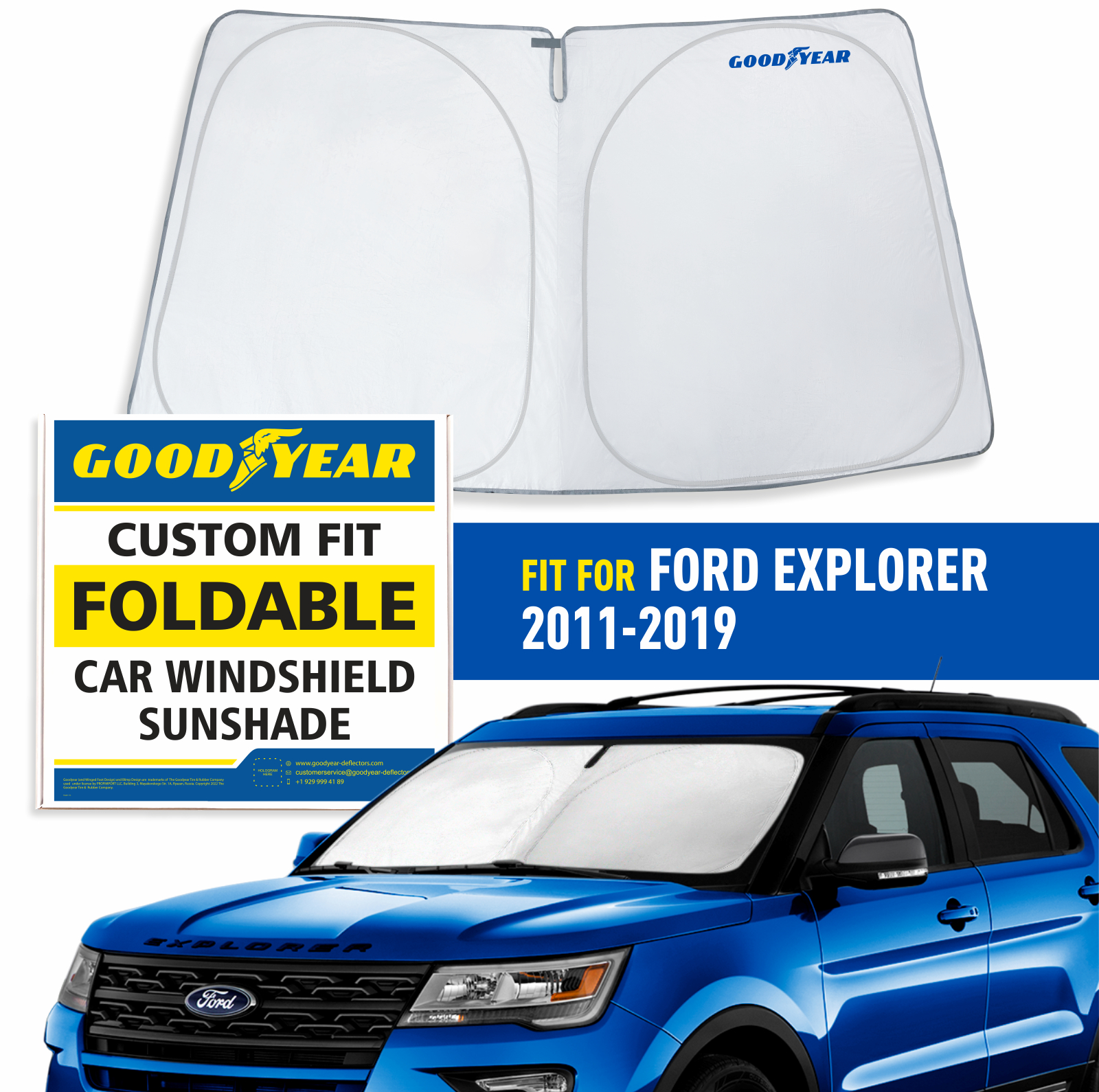 Goodyear Windshield Sunshade - GY008254 - SharpTruck.com