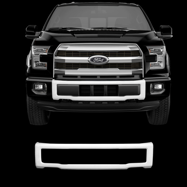 Shellz Front Bumper Cover- Side Sections - Gloss White - SharpTruck.com