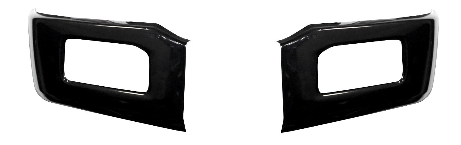 Shellz Front Bumper Cover- Side Sections - Gloss Black - SharpTruck.com