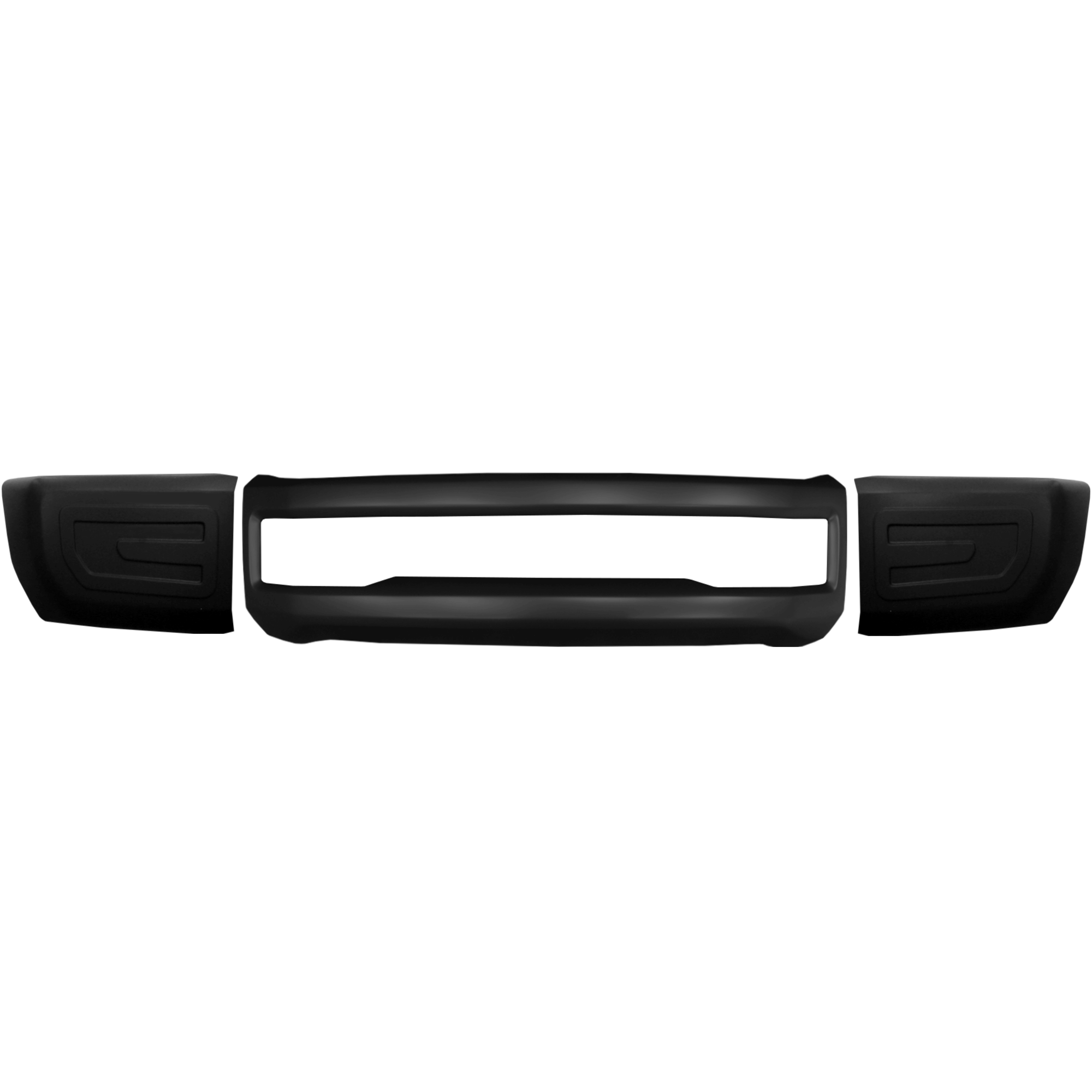 Shellz Front Bumper Cover- Side Sections - Matte Black - SharpTruck.com