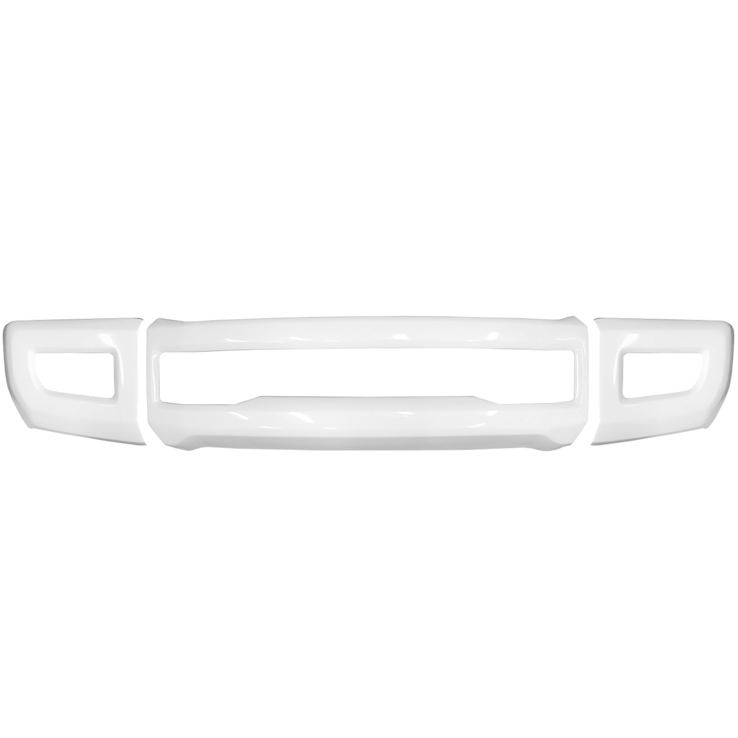 Shellz Front Bumper Cover- Side Sections - Gloss White - SharpTruck.com