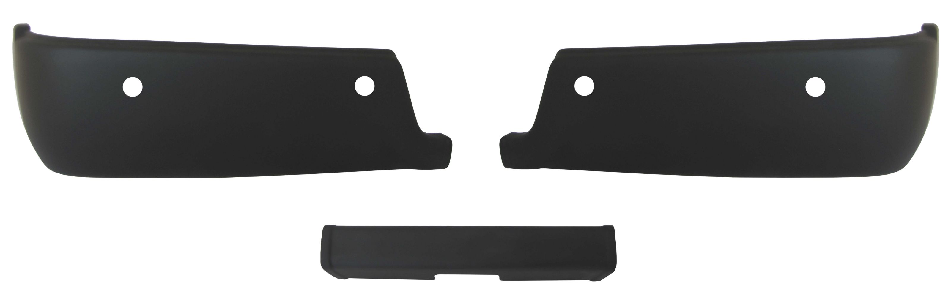 Shellz Rear Bumper Cover - Matte Black - SharpTruck.com