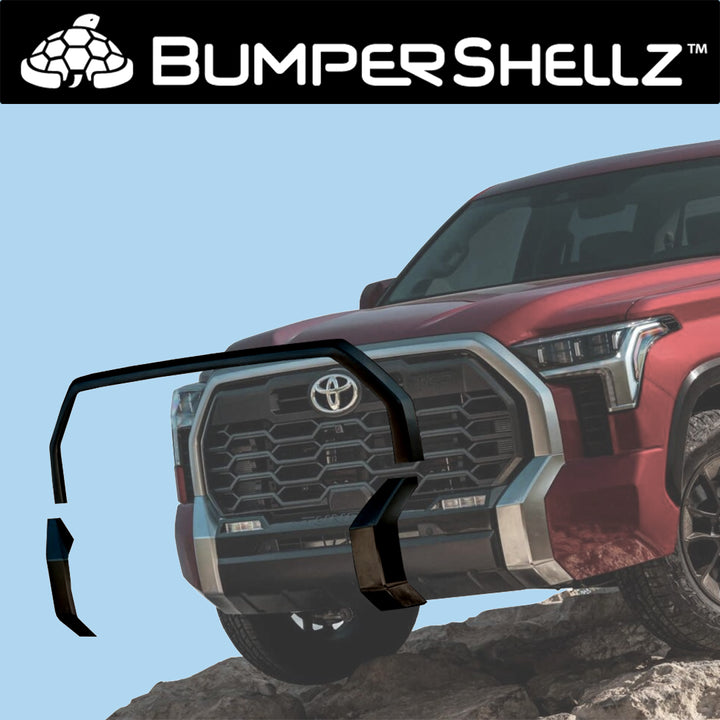 Shellz Grille Overlay - Armor Coated (Bed Lined ABS) - SharpTruck.com