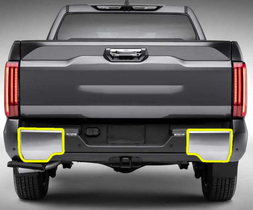 Shellz Rear Bumper Cover - Paintable ABS - SharpTruck.com