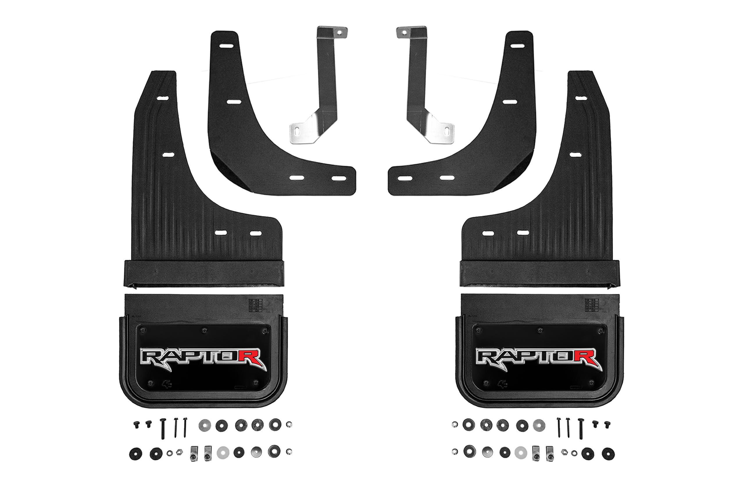 Truck Hardware Gatorback Black Wrap Raptor R Offset Mud Flaps - Set of ...