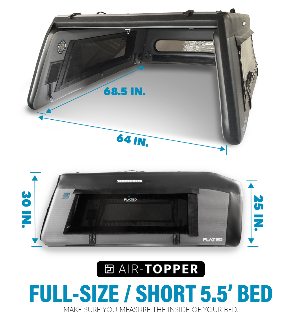 Flated Air-Topper Inflatable Truck Topper - Full-Size 5.5' Bed ...