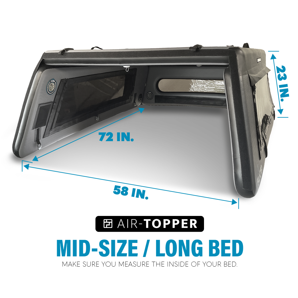 Flated Air-Topper Inflatable Truck Topper - Mid-Size 6' Bed ...