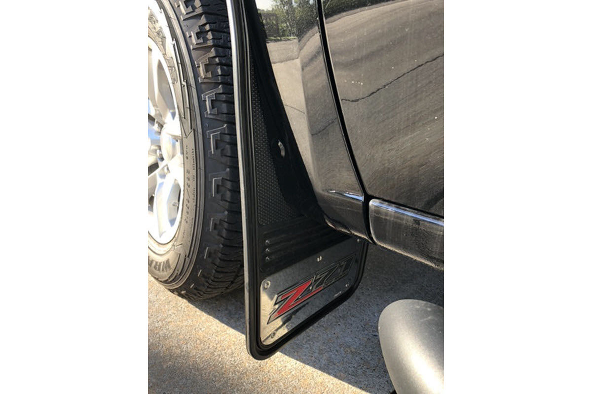 GM Licensed Truck Flaps Gatorback Chevy Silverado Z71 Rear Mud Flaps ...